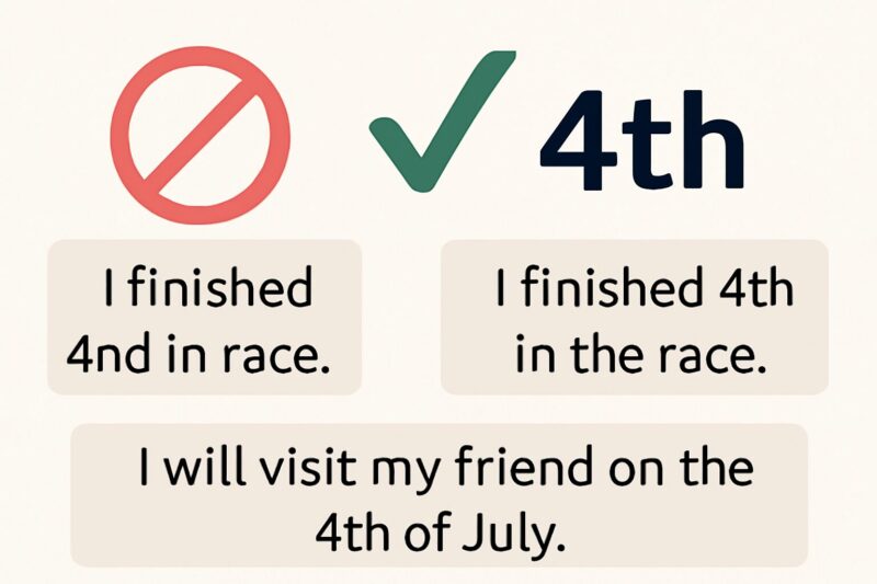 4ndと4thの違いを解説！正しい英語表記と使い分け | 知ってると後がラクになる！暮らしのアトラク知恵カフェ